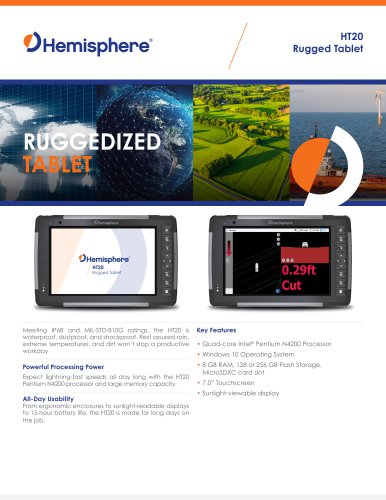 Hemisphere GNSSのすべてのカタログと技術パンフレット