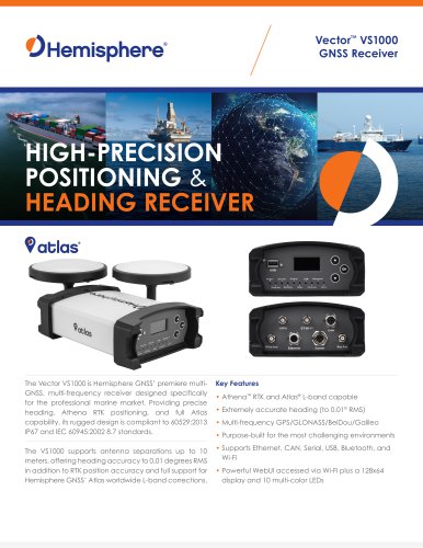 All Hemisphere GNSS catalogs and technical brochures