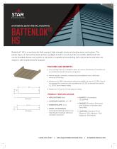 Metal sheet metal - BattenLok® HS - Star Building Systems - for roof