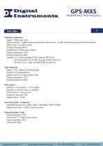 GPS-MXS - Digital Instruments srl - PDF Catalogs | Technical Documentation | Brochure