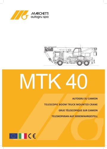 Todos os catálogos e folhetos técnicos MARCHETTI AUTOGRU SPA