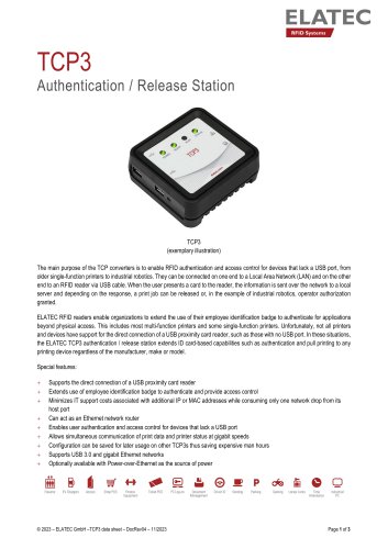 ELATECのすべてのカタログと技術パンフレット