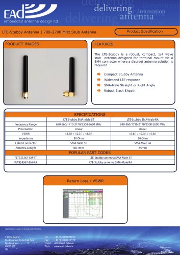 LPO6938 ANTENNA - EAD Embedded Antenna Design Ltd - PDF Catalogs | Technical Documentation ...