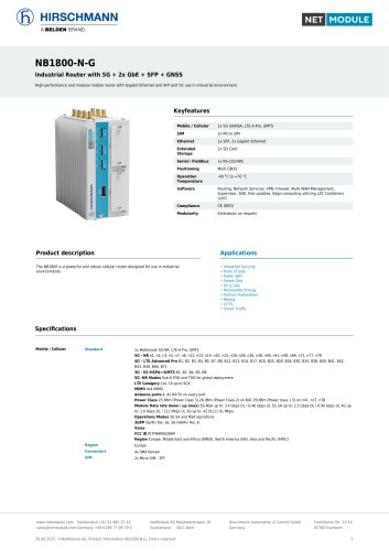 All Net module catalogs and technical brochures