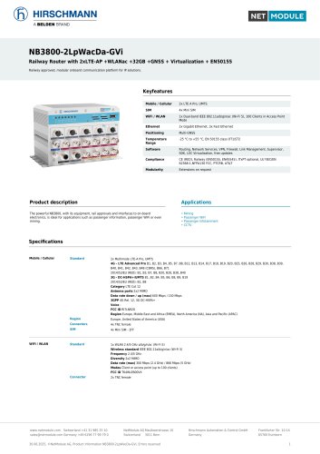 All Net module catalogs and technical brochures