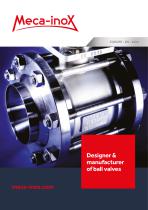 Designer & manufacturer of ball valves - Meca-Inox - PDF Catalogs ...