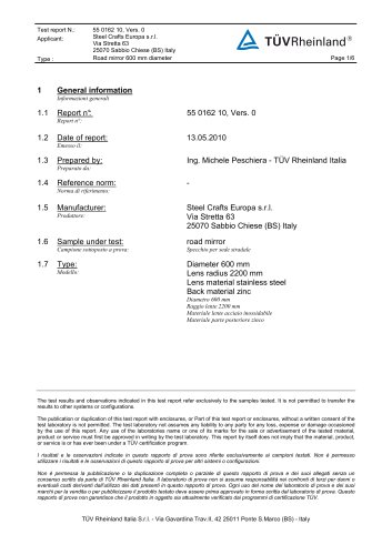 All Steel Crafts Europa catalogs and technical brochures