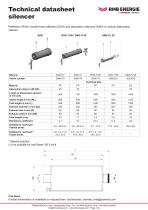 Technical datasheet silencer - RMB/ENERGIE GmbH - PDF Catalogs ...