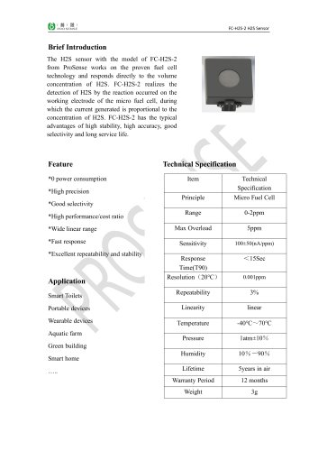 All ShenZhen ProSense Technologies Co., Ltd. catalogs and technical ...