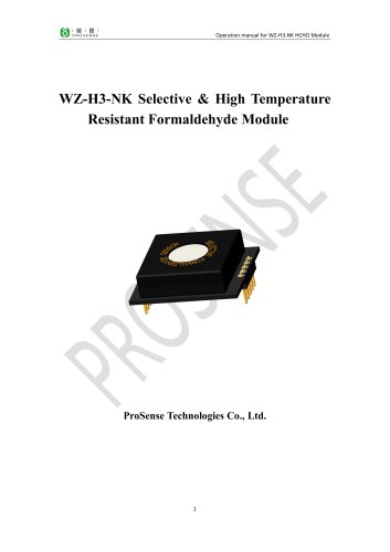 All ShenZhen ProSense Technologies Co., Ltd. catalogs and technical ...