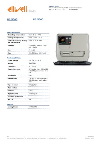 ELIWELLのすべてのカタログと技術パンフレット
