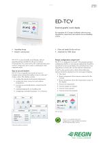 ED-TCV - Regin - PDF Catalogs | Technical Documentation | Brochure