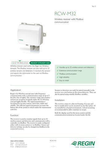 Regio RCX series - Regin - PDF Catalogs | Technical Documentation ...