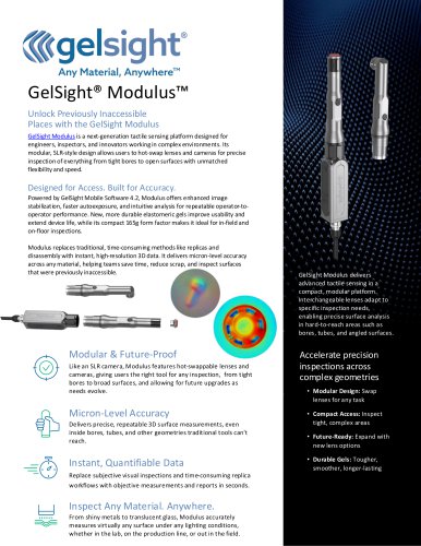 All GelSight, Inc. catalogs and technical brochures
