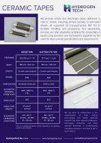 CERAMIC TAPES - HydrogenTech - PDF Catalogs | Technical Documentation | Brochure