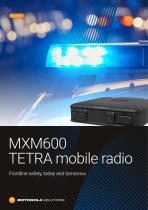 MXM600 TETRA mobile radio - Motorola Solutions - PDF Catalogs ...