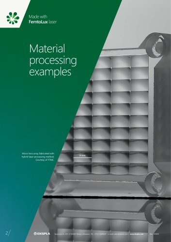 All EKSPLA catalogs and technical brochures