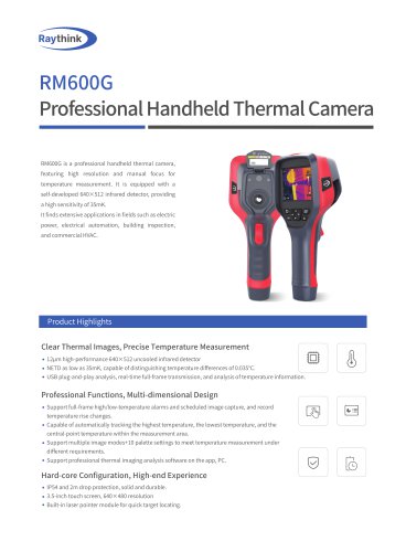 RM320/620 Handheld Thermal Camera - Raythink Technology Co., Ltd. - PDF Catalogs | Technical ...
