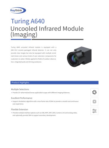 Turing A640 Uncooled Infrared Mudule(Temperature Measurement ...