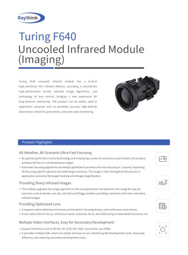 All Raythink Technology Co., Ltd. catalogs and technical brochures