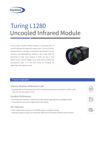 Turing A640H Uncooled Infrared Module - Raythink Technology Co., Ltd ...