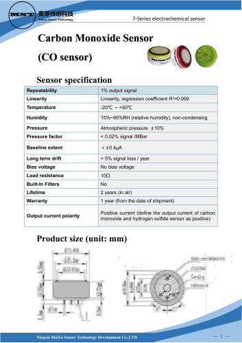All Ningxia Maiya Sensor Technology catalogs and technical brochures