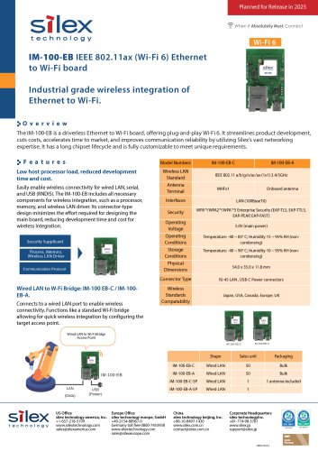 All Silex technology, Inc. catalogs and technical brochures