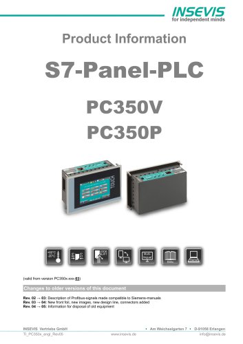 All INSEVIS Vertriebs GmbH catalogs and technical brochures