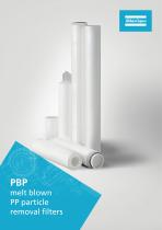 Meltblown filter cartridge - PBP - Atlas Copco Process Filtration ...