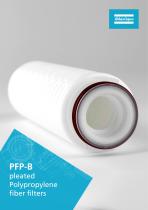 Pleated fiber filter cartridge - PFP-B - Atlas Copco Process Filtration ...