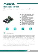 Unmanaged ethernet switch - MES3105GA-2GF-3GT - Maisvch - 5 ports ...