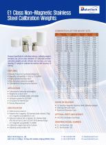 Stainless steel calibration weight - E1 - Balun Technology Co., Ltd