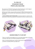 "R-Pro 25" Standing Seam Profiling Machine - Reis Standing Seam ...