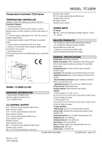 All MG Co., Ltd. catalogs and technical brochures