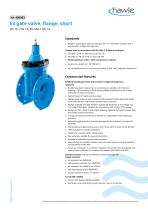 Gate valve - 4000ELE3 - Hawle - with handwheel / electrically-actuated ...