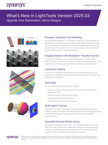 All Synopsys, Inc. catalogs and technical brochures