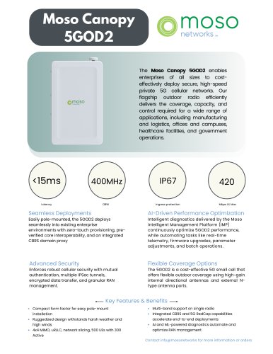 All MosoLabs Inc. catalogs and technical brochures