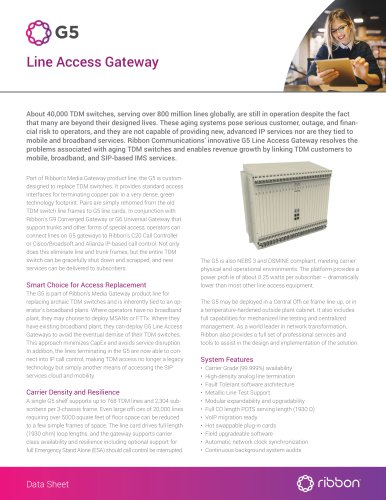 Line Access Gateway - Ribbon Communications Operating Company, Inc ...