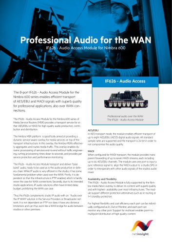 NIMBRA 143 - Net Insight AB - PDF Catalogs | Technical Documentation ...
