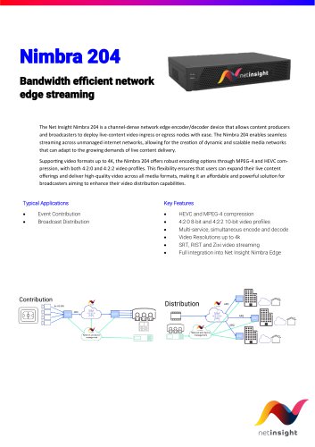 NIMBRA 143 - Net Insight AB - PDF Catalogs | Technical Documentation ...