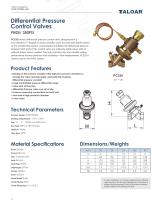 Differential Pressure Control Valves - Taloar - PDF Catalogs ...