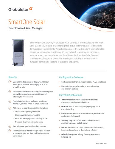 SmartOne C - Globalstar Inc. - PDF Catalogs | Technical Documentation ...