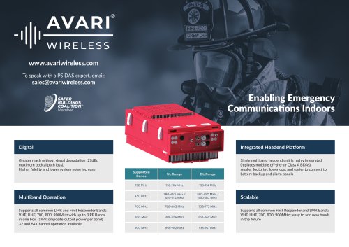 All Avari Wireless catalogs and technical brochures