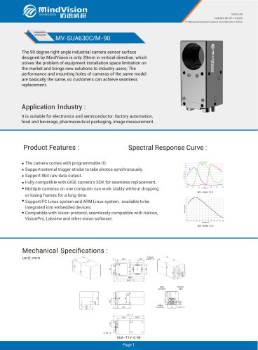 All MindVision catalogs and technical brochures