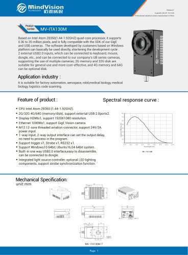 All MindVision catalogs and technical brochures