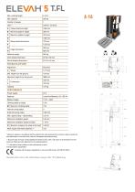E5 T.F.L - Elevah - PDF Catalogs | Technical Documentation | Brochure