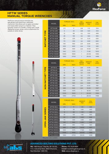 All ABS Group catalogs and technical brochures