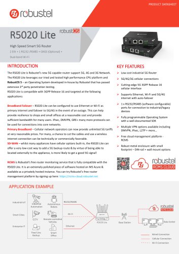 All Robustel catalogs and technical brochures