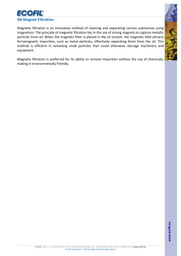 All ECOFIL, spol. s r.o. catalogs and technical brochures