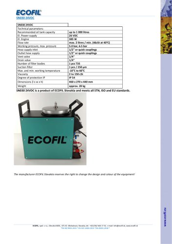 All ECOFIL, spol. s r.o. catalogs and technical brochures
